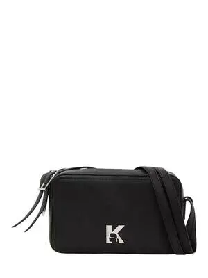 Karl Lagerfeld Logo Plaque Cross Body Bag - Black