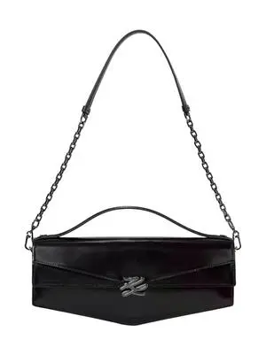 Karl Lagerfeld Karl Studio K/autograph Clutch With Top Handle And Detachable Chain Strap - Black