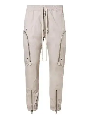 Rick Owens Bauhaus Cotton-blend Poplin Cargo Pants - White