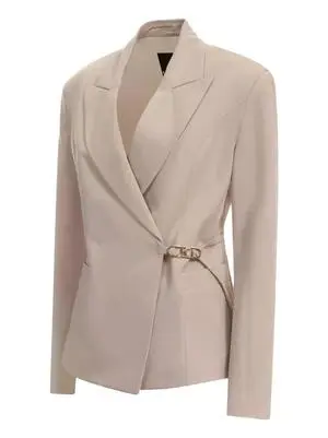 Just Cavalli Buckle-detail Blazer - Neutrals