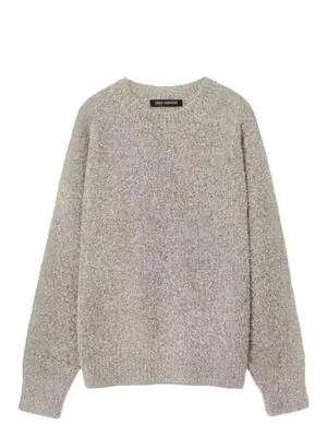Iris Von Arnim Long Sleeve Crew Neck Sweater - Grey