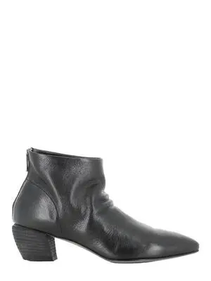 Officine Creative Pointed Toe Zip Ankle Boots - Black