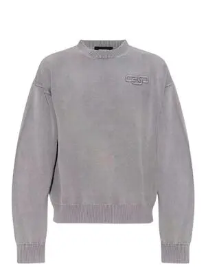 Dsquared2 Embroidered Logo Mock Neck Sweater - Grey