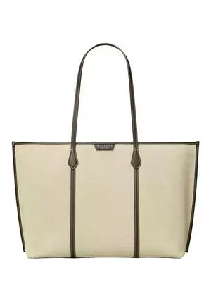 Tory Burch Perry Canvas Tote Bag - Neutrals