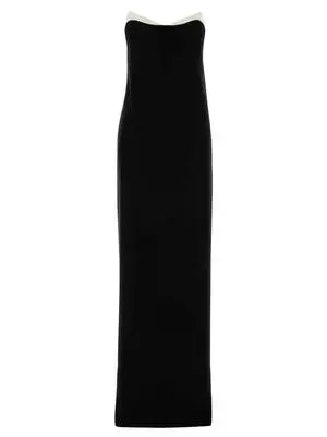 TOM FORD TOM FORD Georgette Stretch Maxi Dress Black