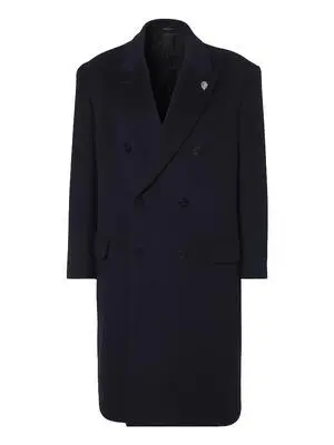 Gucci Double-breasted Cashmere Overcoat - Blue