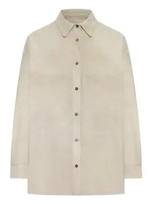 SALVATORE SANTORO Leather Shirt - Neutrals