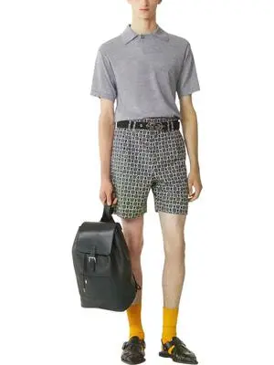 LANVIN Lanvin Geometric Pattern Cotton Shorts