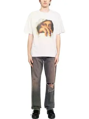 MELT Graphic-print T-shirt Neutrals