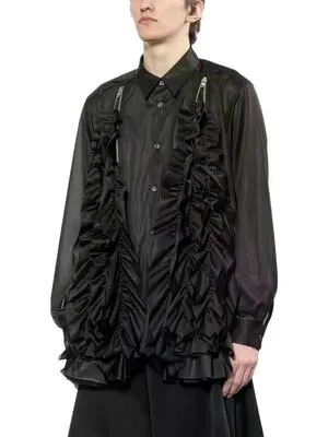 Comme Des Garçons Ruffled Shirt - Black