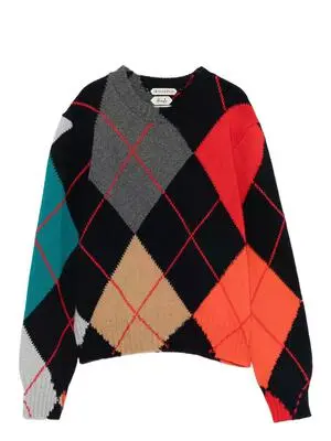 JW Anderson X Pringle Of Scotland Crew-Neck Sweater Blue