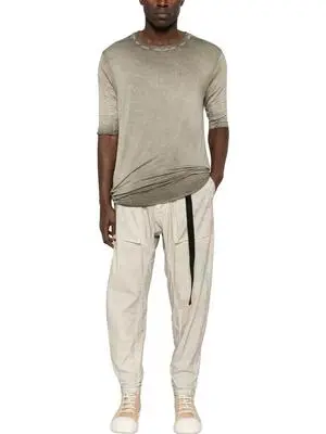 THOM KROM Belted Elasticated Waistband Trousers - Neutrals