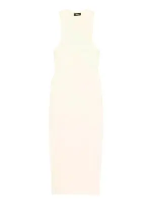 Wardrobe.NYC Racer Dress - Neutrals