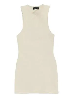 Wardrobe.NYC Racer Tunic Dress - Neutrals