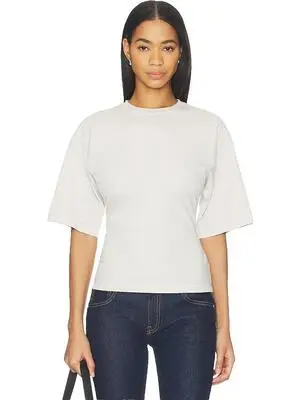 AGOLDE AGOLDE Storey Tee Shirt In Beige. Size S. Also Beige