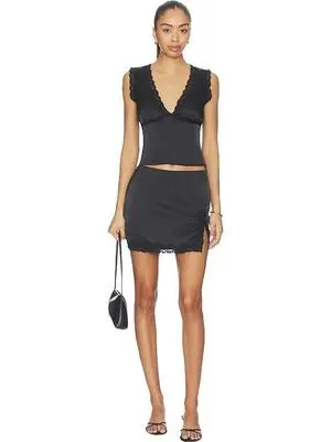 MORE TO COME Elsa Skirt Set - Black