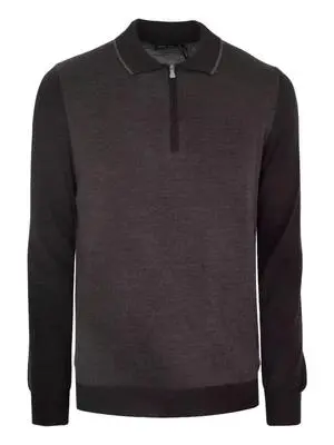 BARBA NAPOLI Zip Polo Knitwear - Brown