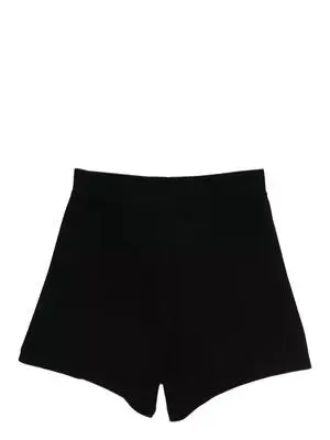 Eric Bompard Cashmere Jersey Knit Shorts - Black