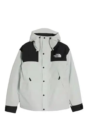 The North Face Logo Embroidered Hooded Jacket - Grey
