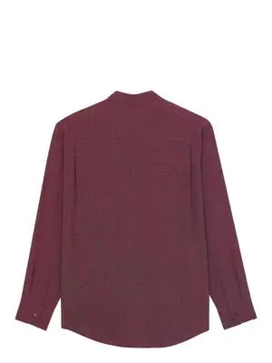 Saint Laurent Cassandre Buttoned Dotted Shirt - Red