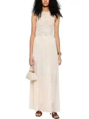 FORTE_FORTE Forte Forte Pleated Maxi Skirt Neutrals