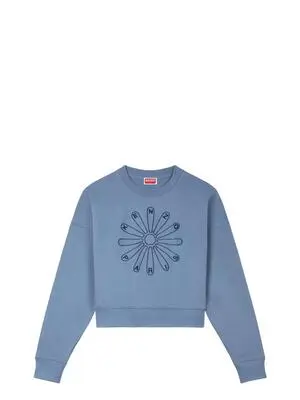 Kenzo Floral Print Sweater - Blue