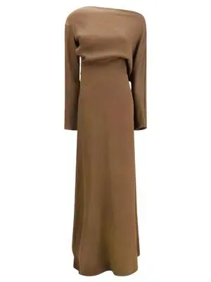 PETAR PETROV Asymmetric Maxi Dress - Brown