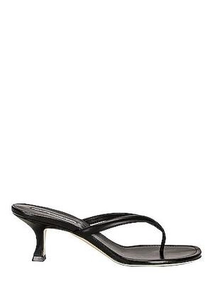 MANOLO BLAHNIK Manolo Blahnik Paterno 50 Leather Sandal