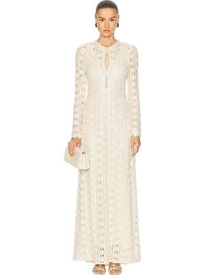 Alexis Niccola Dress - Beaded Macrame