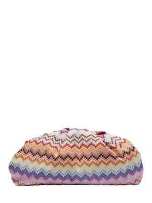 Missoni Zigzag Large Jacquard Clutch - Multicoloured