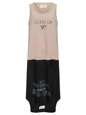 MAISON MARGIELA Cut-out Midi Dress - Neutrals