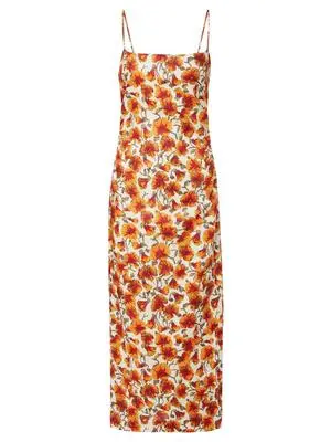 SIR. Floral Linen Midi Dress - Multicoloured
