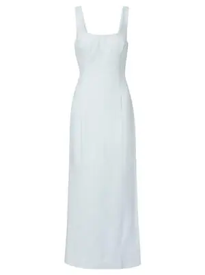 SIR. Linen Maxi Dress - Blue