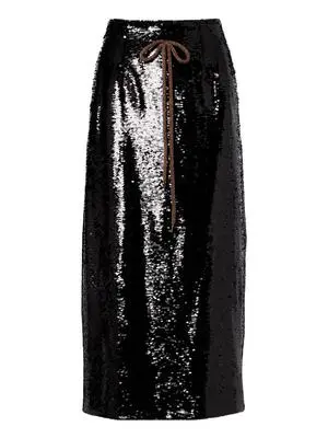 SIMONE ROCHA Simone Rocha Sequined Pencil Skirt