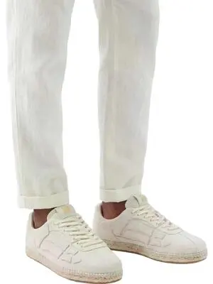 Amiri Alabaster Espadrille Detail Low Top Sneakers - Neutrals