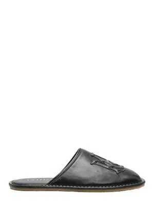 Amiri Leather Slippers - Black