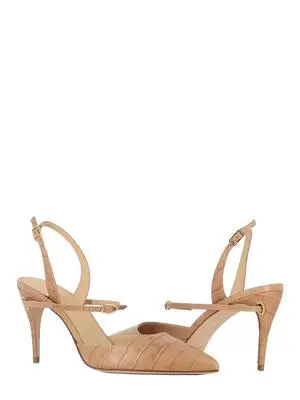 JENNIFER CHAMANDI Jennifer Chamandi Vittorio Reptile-Effect Strap Pumps