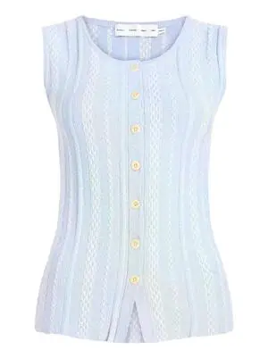 Proenza Schouler White Label Proenza Schouler White Label Alyna Textured Vest Blue