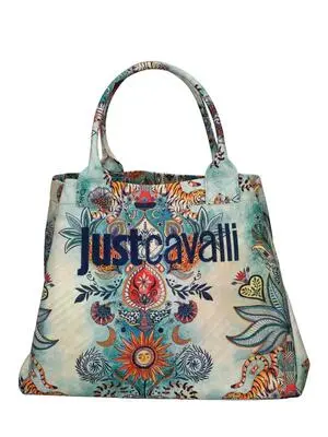 Just Cavalli Floral Print Tote Bag - Neutrals