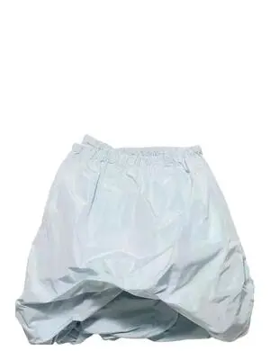 Prada Elastic-waist Mini Skirt - Blue