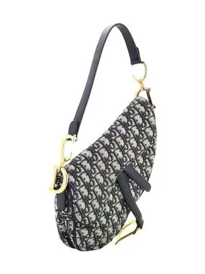 Dior Saddle Handbag Oblique Canvas Medium Shoulder Bag - Blue