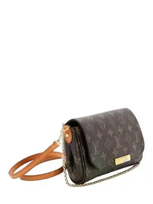 LOUIS VUITTON Favorite Handbag Monogram Canvas Pm - Brown