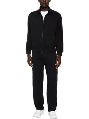 Emporio Armani Sweatshirt With Zip Detail - Black