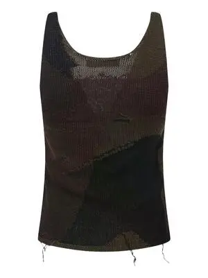 Our Legacy Solo Intarsia Distressed Top - Brown