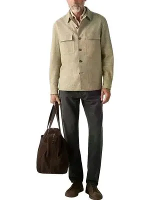 Zegna Chest Pocket Shirt Jacket - Neutrals