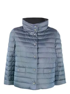 MOORER Cindy High-collar Padded Jacket - Blue