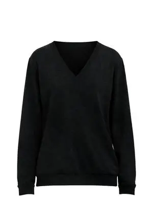 Tibi Trompe L'oeil V-neck Top - Black