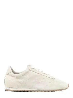 TOTEME TOTEME Suede Lace Up Sneakers Neutrals