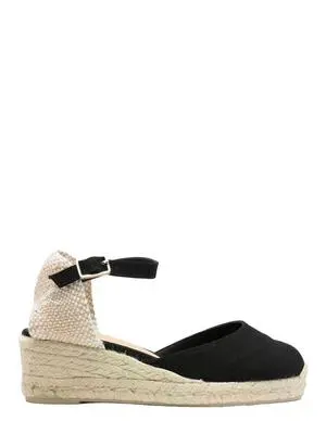 CastaÑer Castañer Carol Ankle-Strap Espadrille Wedges Black