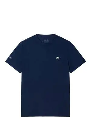 Lacoste Round-neck Logo-print T-shirt - Blue